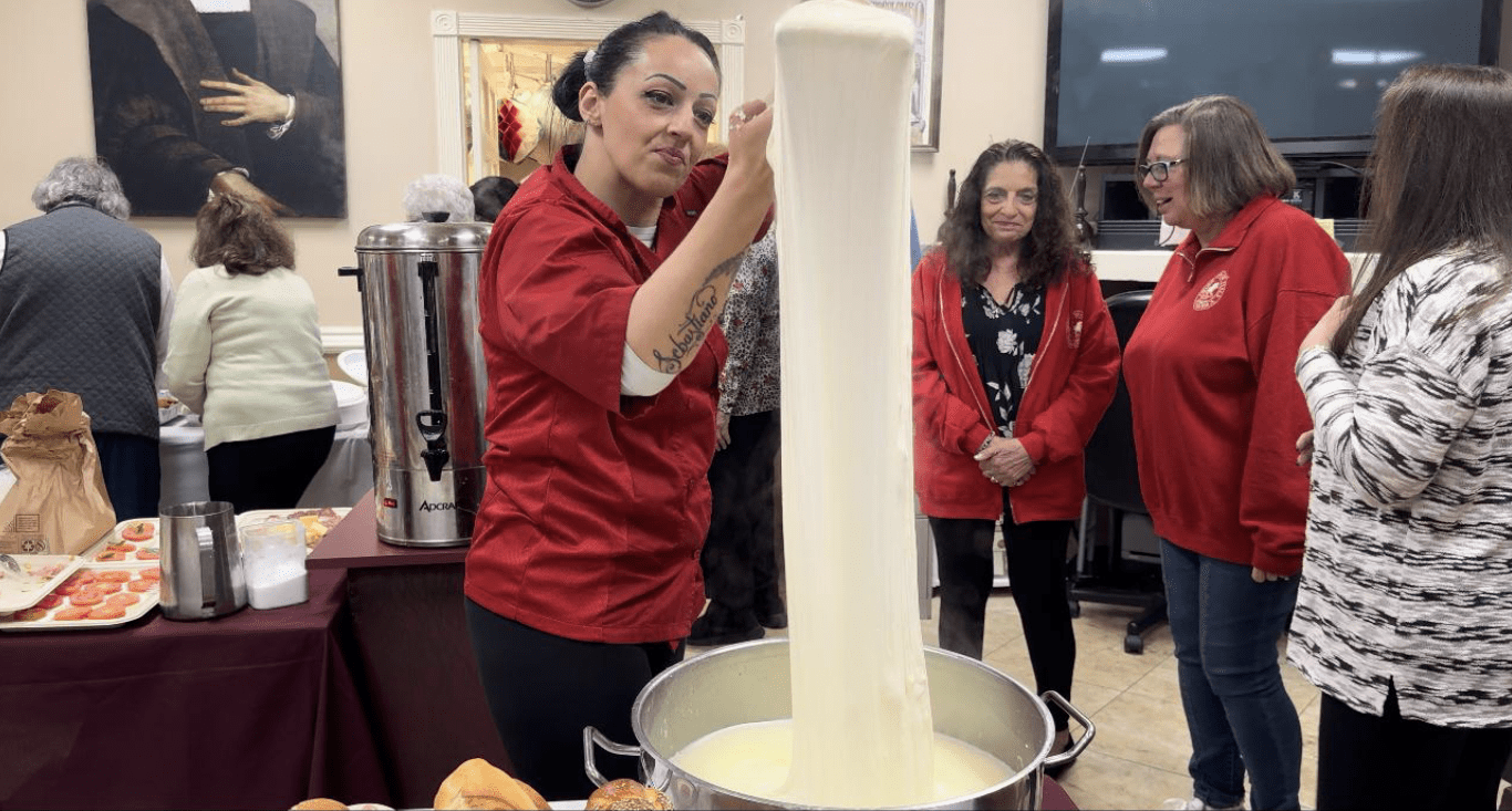 Mozzarella making and a century's worth of history at Loggia Glen Cove ...